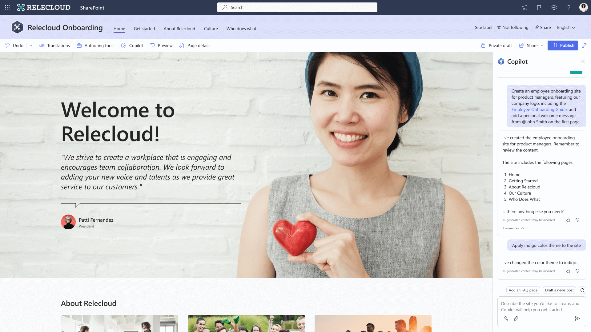 Revolutionizing content creation: The game-changing capabilities of Copilot in SharePoint ...
